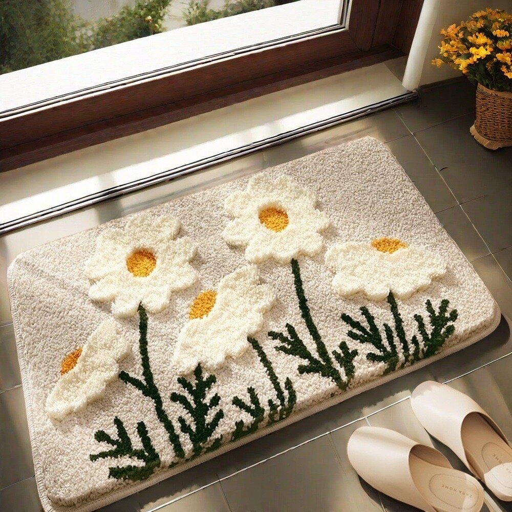 LAKEA пушистый ковролин для дома фи Locking OCEAN, белый, 80X50 CM