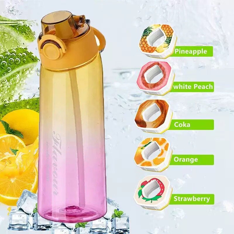 Бутылка для воды Air Up Sport, тритан, розовая, с клапаном, 900 мл