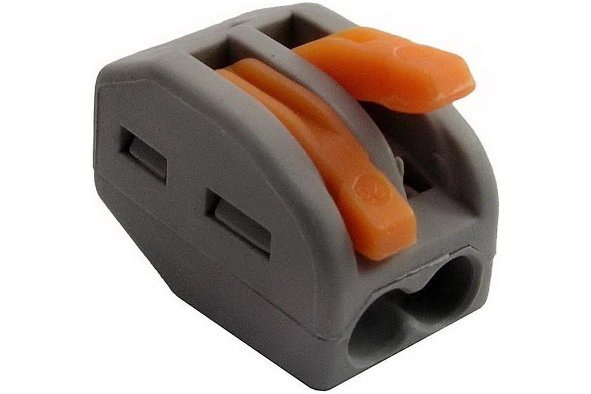 RUICHI клеммник зажимной 2-контактный 222-412 24А 250В PA66 упаковка 10 шт 115409