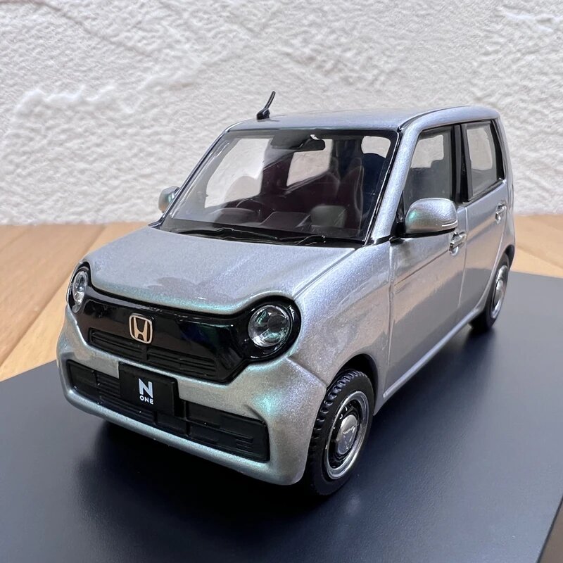 Модель автомобиля 1/43 Honda K-CAR N-One из сплава, литая металлическая игрушечная мини-модель автомобиля, модель миниатюрной коллекции в масштабе, подарок для детей, Silvery