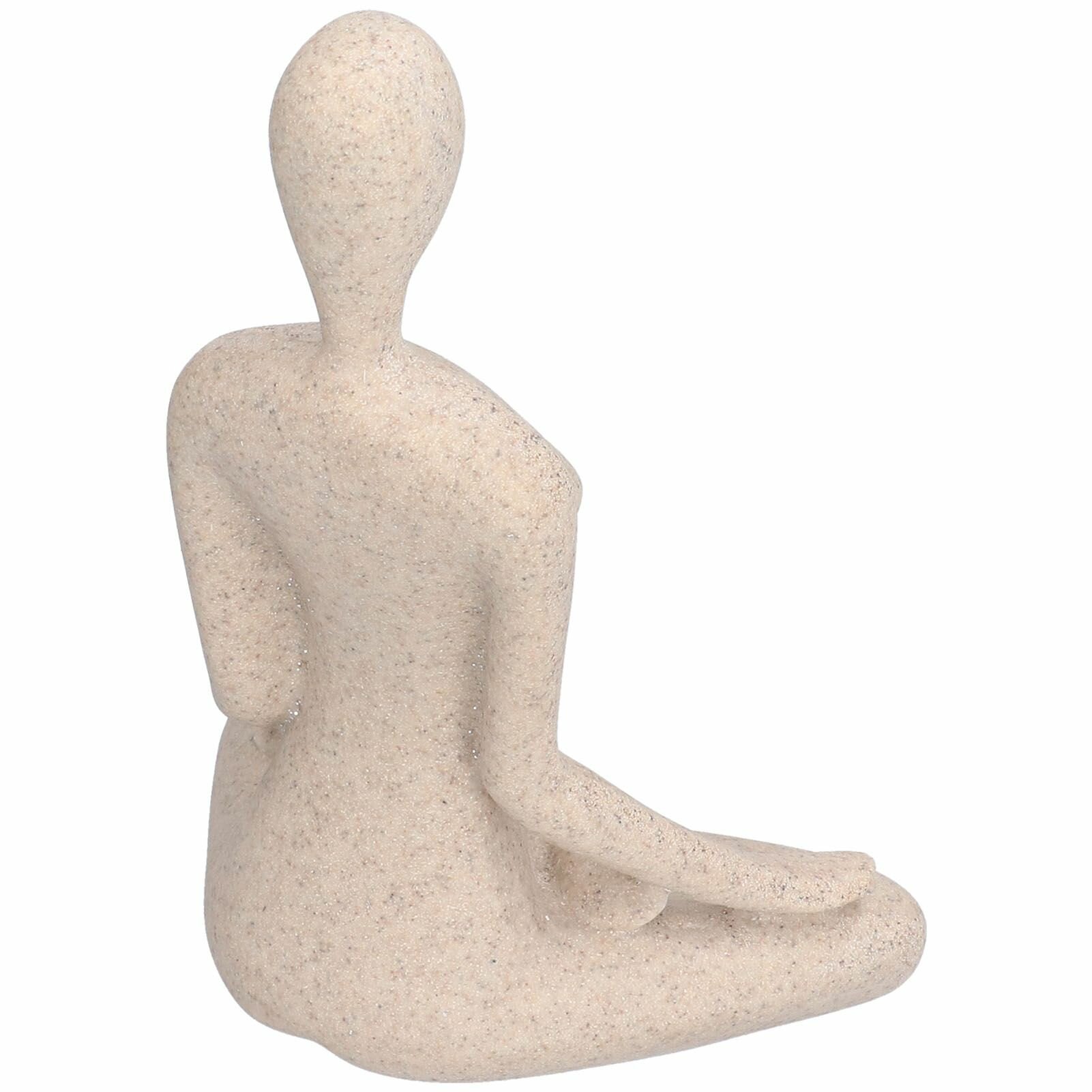 Статуя позы йоги, скандинавский песчаник, смола, фигурки позы йоги, коллекционные украшения, подарки для домашнего офиса, DecorBL560
