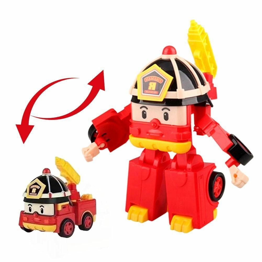 Роботы-трансформеры, полицейская машина Поли и все остальные машинки