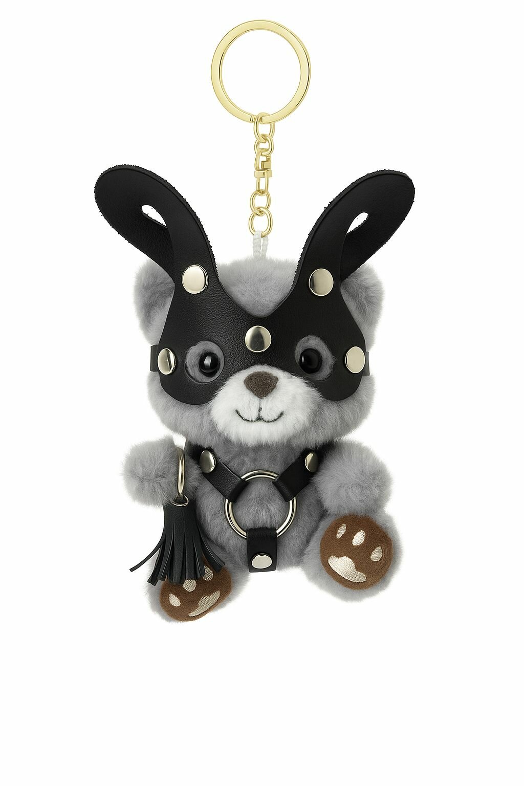 Брелок мишка в костюме зайки