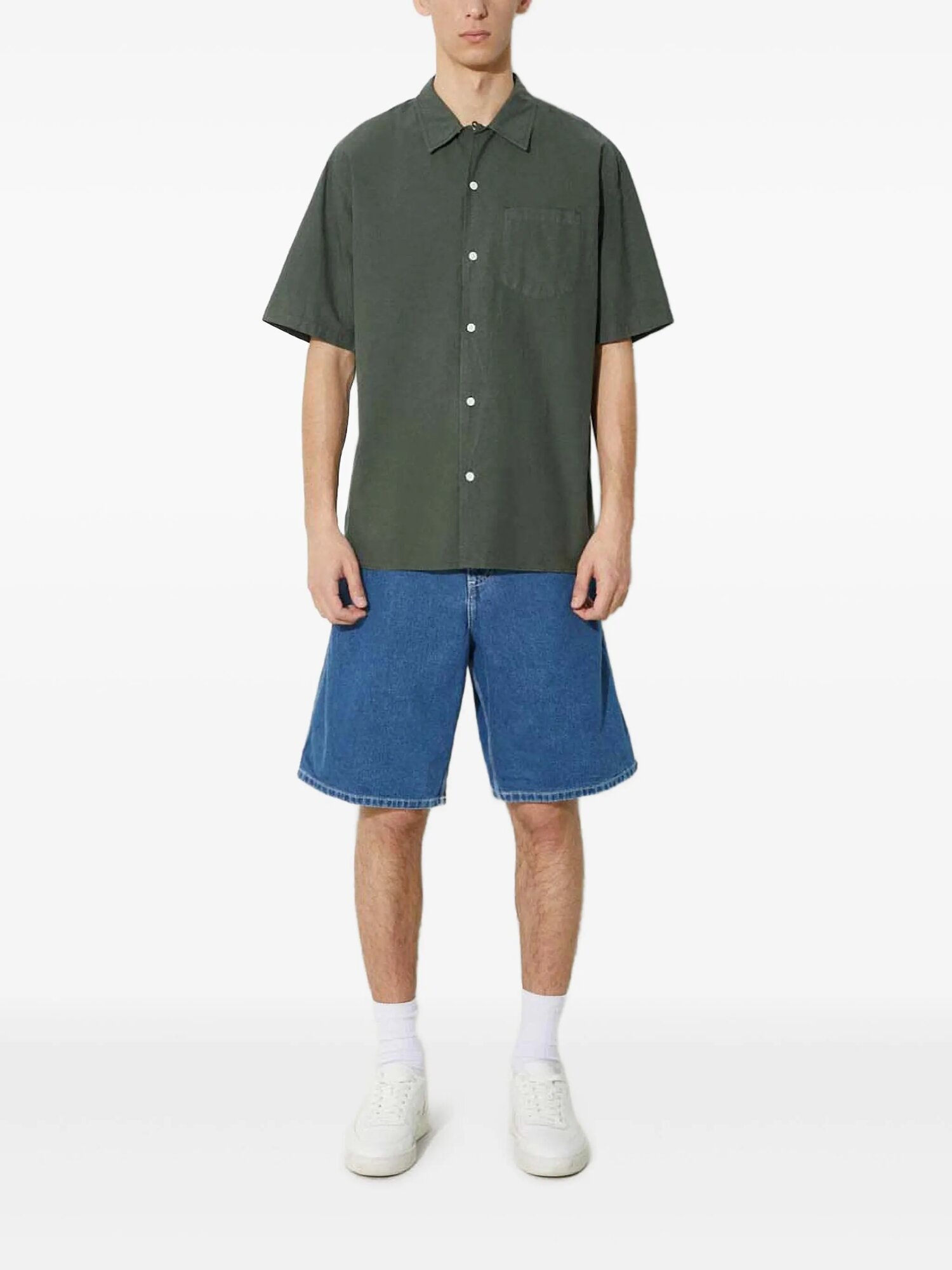 Рубашка Norse Projects Carsten, размер L, green — фото 1