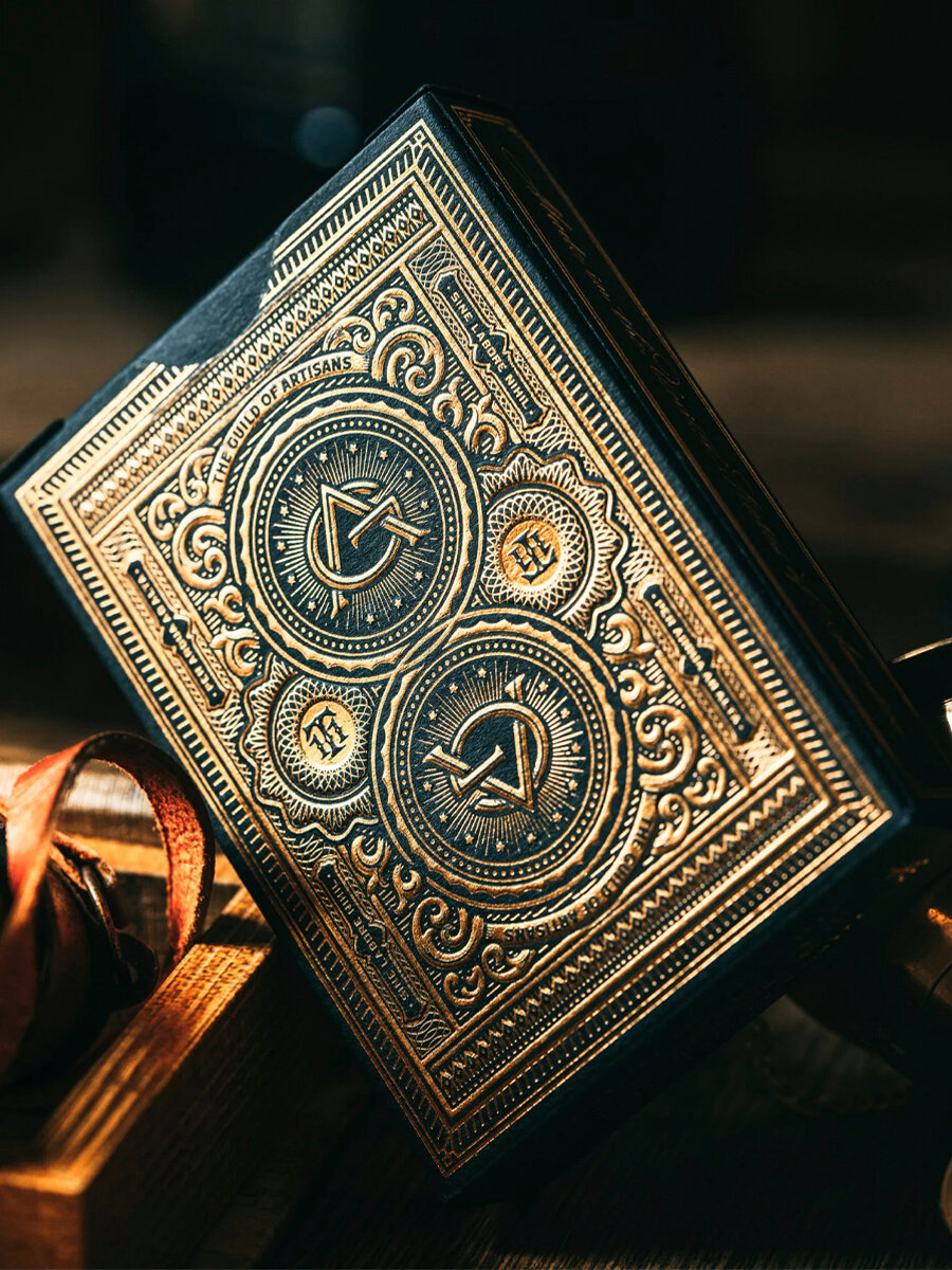 Карты Theory11 "Artisan Black", для покера, с пластиковым покрытием, 54 шт — фото 1