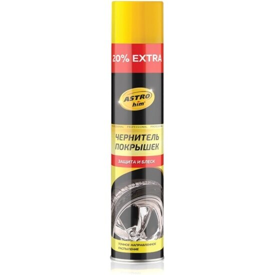 Чернитель шин Astrohim на основе силикона (аэрозоль) 1000мл