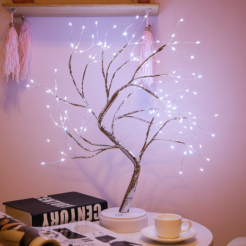 Рождественские новые фонари led pearl tree lights 108 лампочек белого цвета