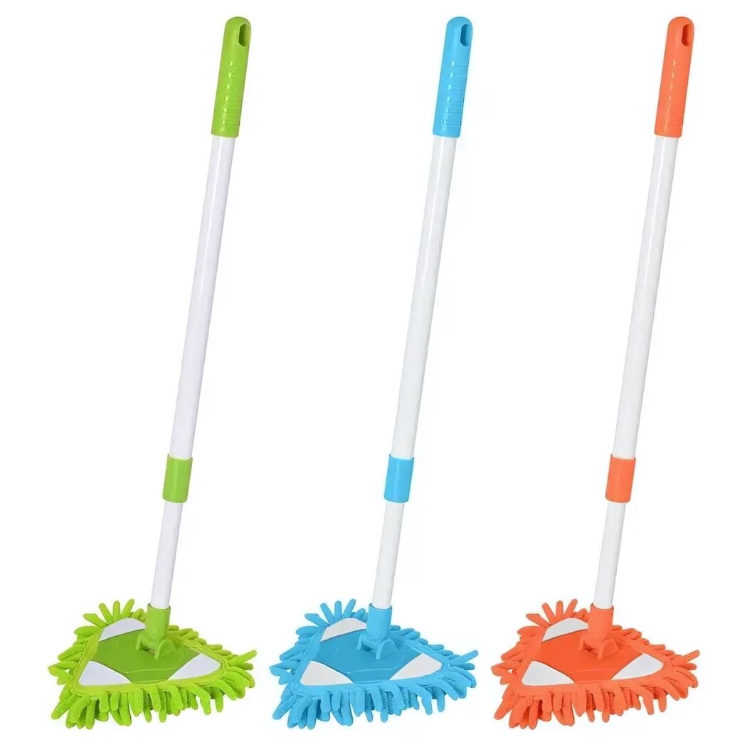 Щетка для уборки с телескопической ручкой, регулируемая длина, прочный пластик