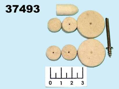 Набор дисков фетровых FIT 36926 (7 штук)