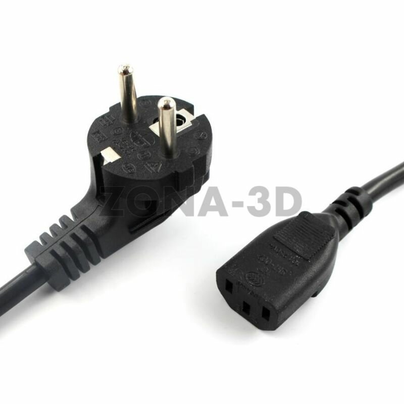 Кабель питания европейского стандарта 220V 1.8 м