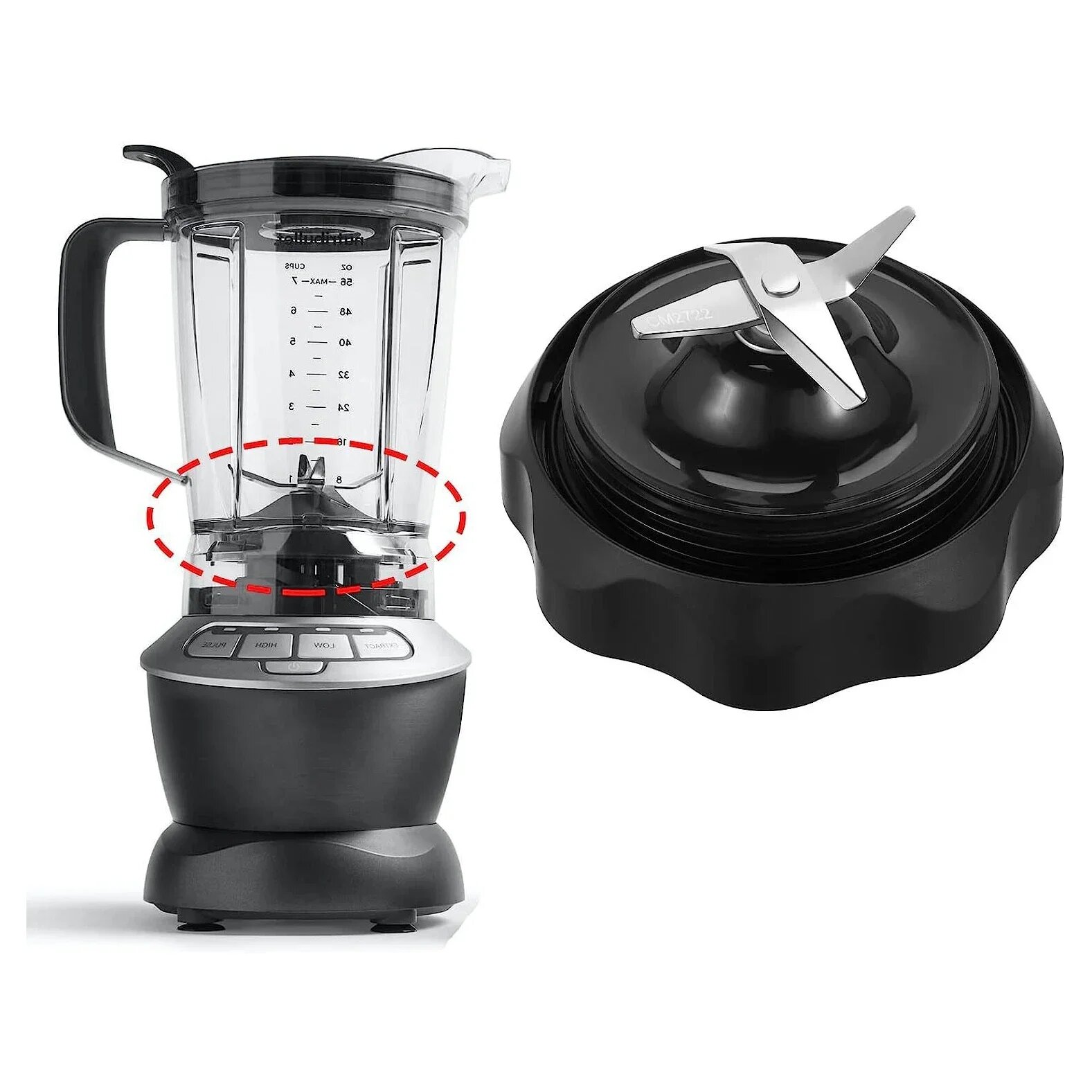 Запасная часть лезвия подходит для Nutribullet Combo Pro1000W/NBC1200W