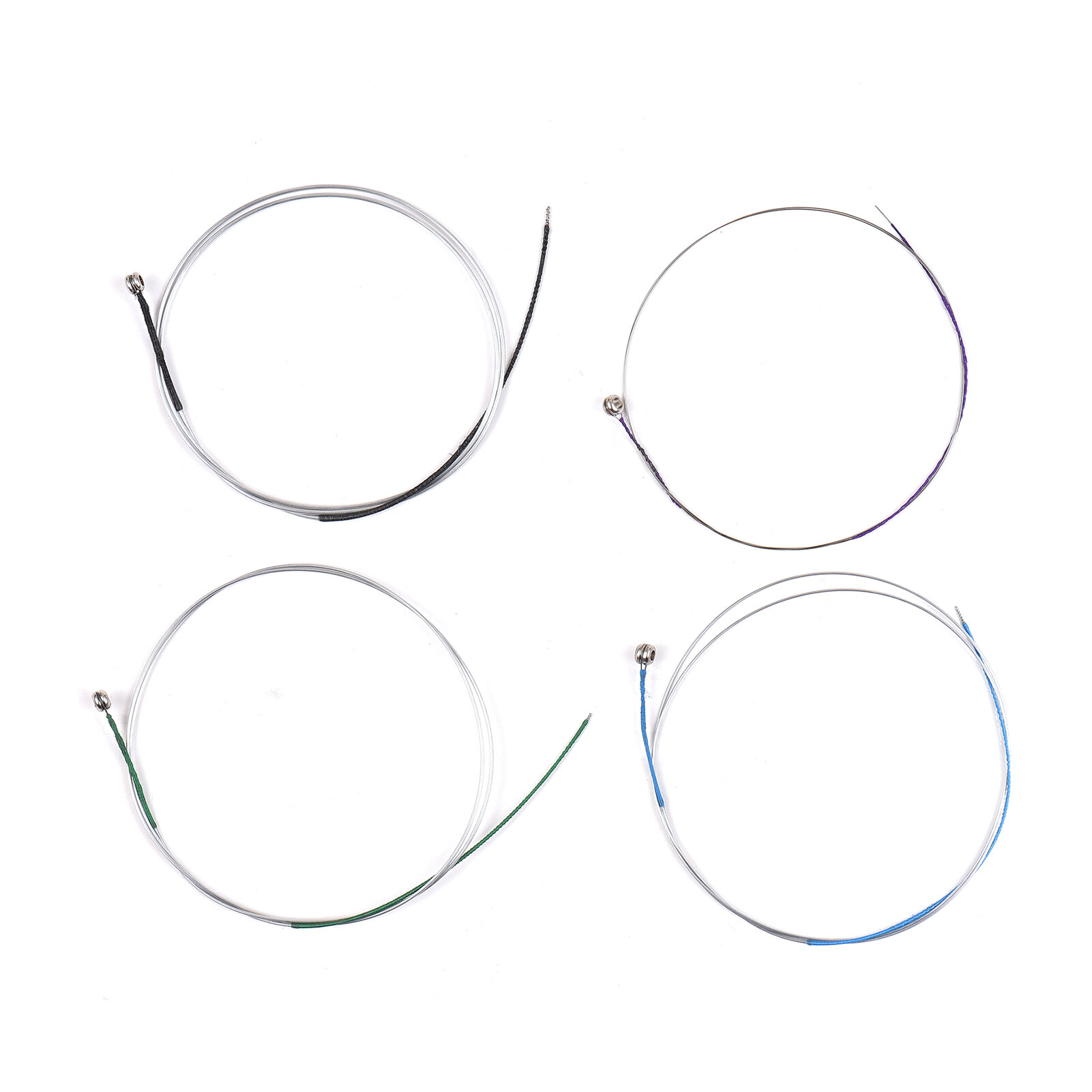 Струны для скрипки 4 PCS для скрипок 1/2 Магний-Алюминий намотка Универсальный полный комплект (DAE) Серебристый цвет