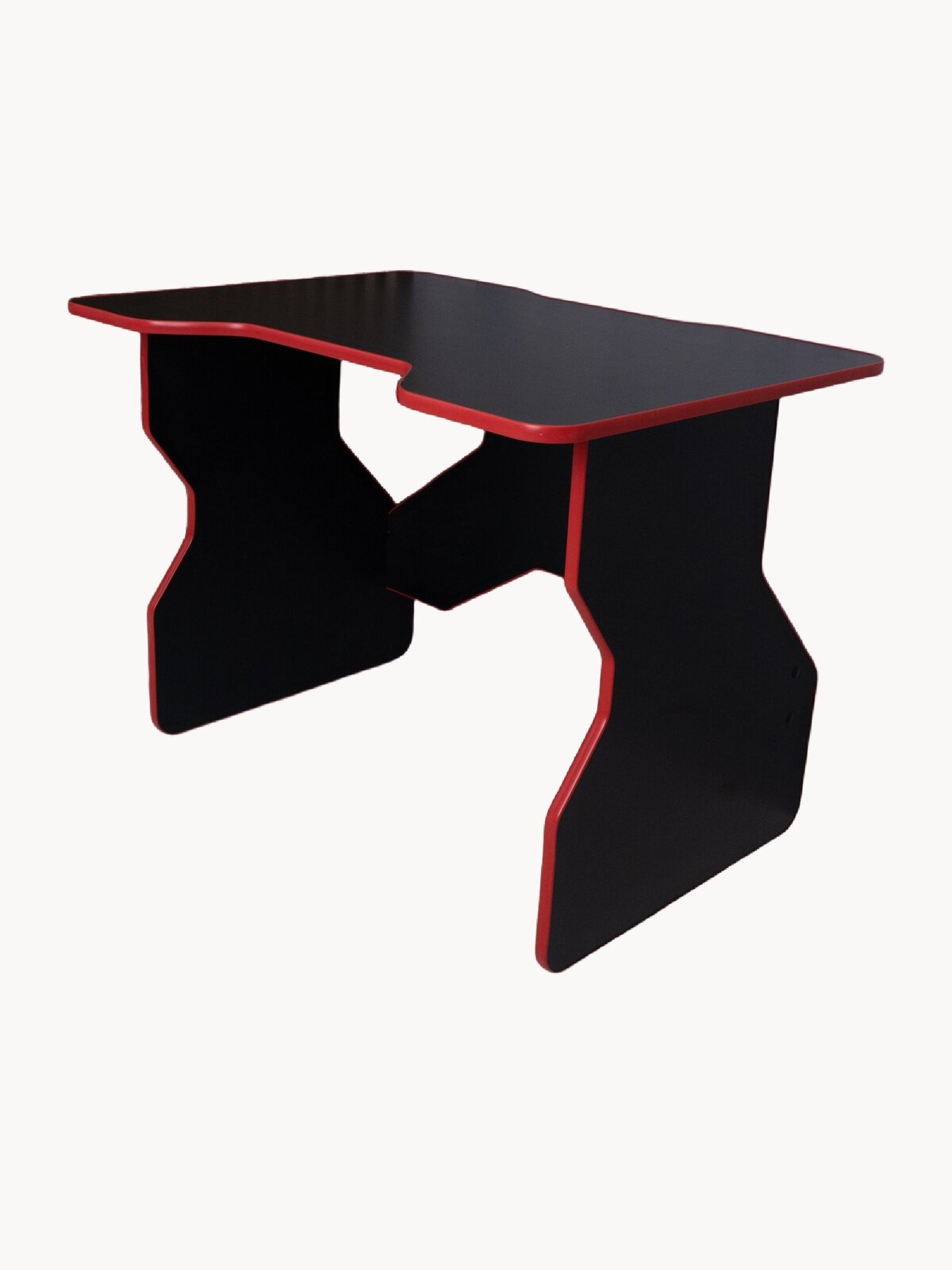 Игровой компьютерный стол для геймера черный с красной окантовкой 106х73х75