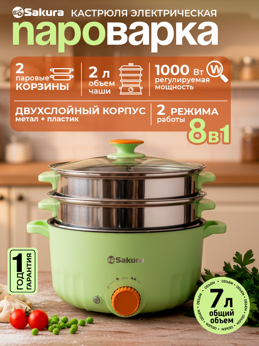 Пароварка электрическая