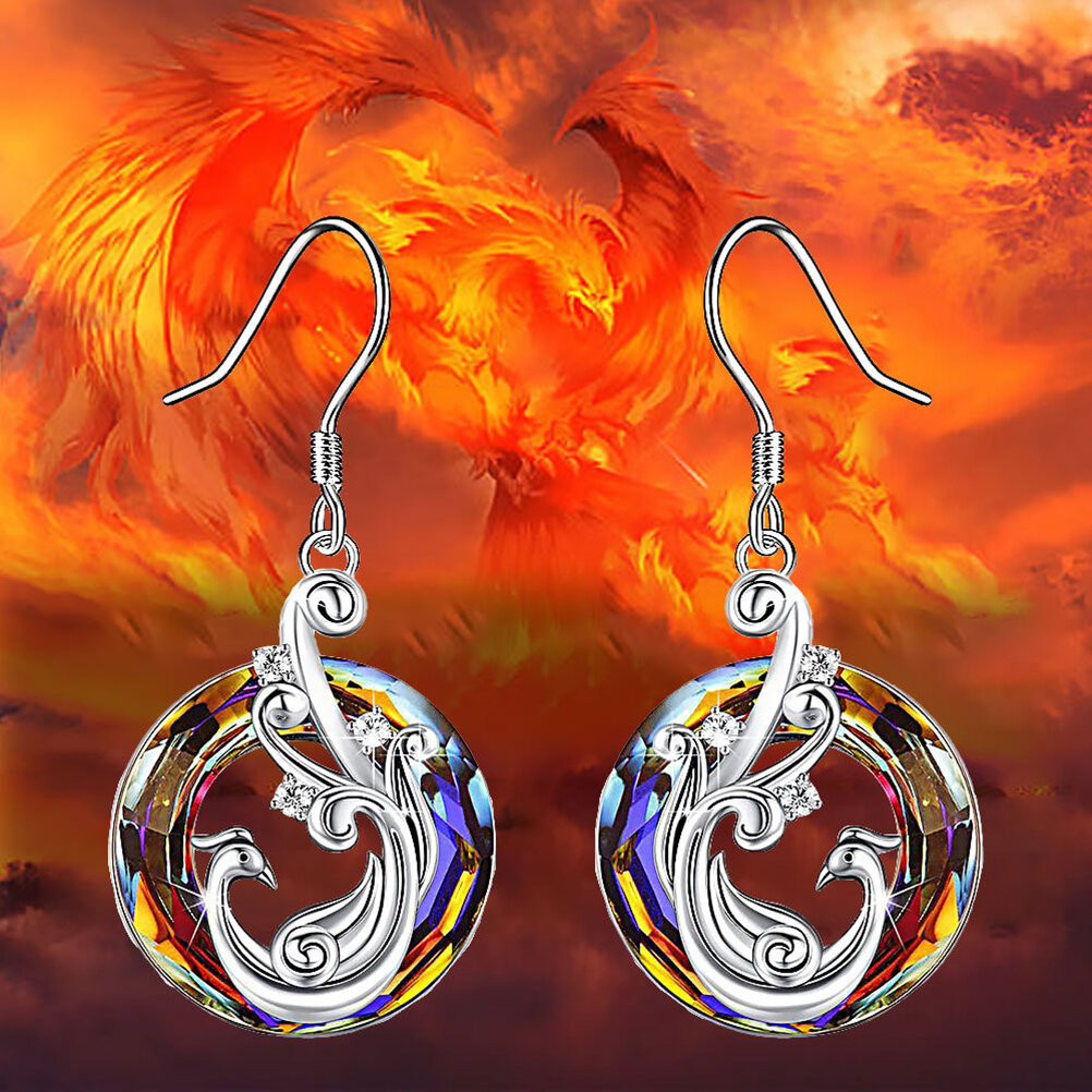 Кристальные украшения "Феникс" для женщин и девушек - подарок из мира цвета и великолепия