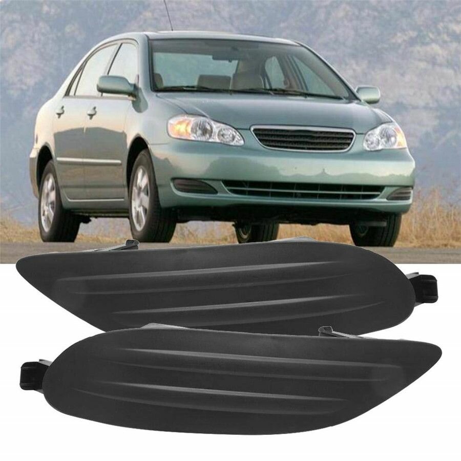 Подойдет для Toyota Corolla 2 шт противотуманные фары бампер крышка вставка RH LH 52127-02170