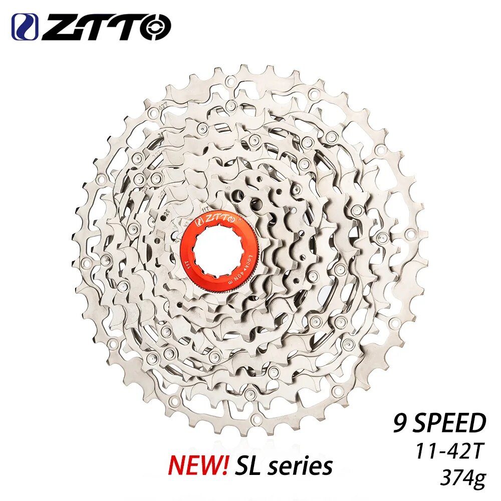 ZTTO MTB 9-скоростная кассета SL 11-40T 11-42T U4000 9-скоростная 11- 42 U4020 Велосипедная муфта свободного хода 11-40 9s для горного велосипеда K7