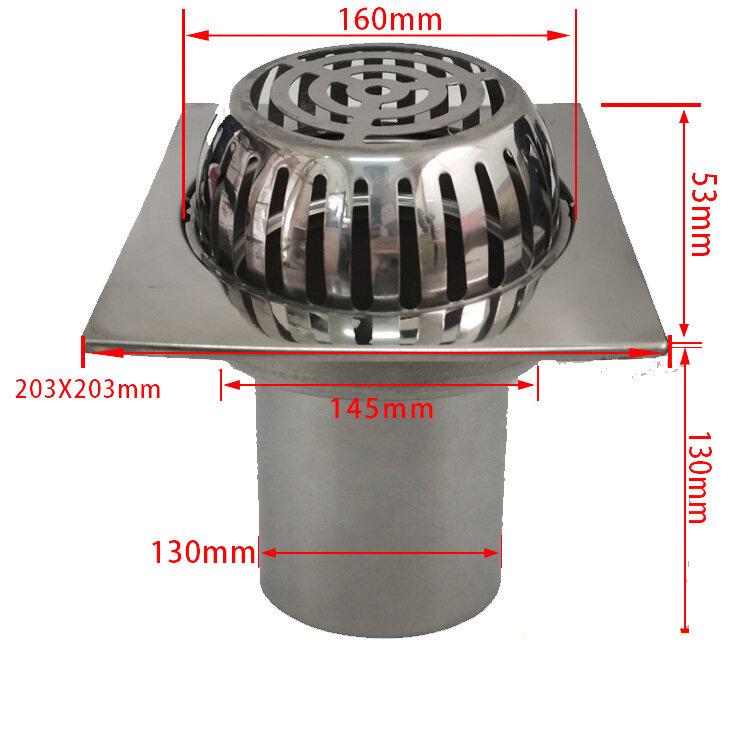 88-203MM пол/открытая крыша дренаж Садовая антиблокирующая напольная сливная крышка, антиблокирующая