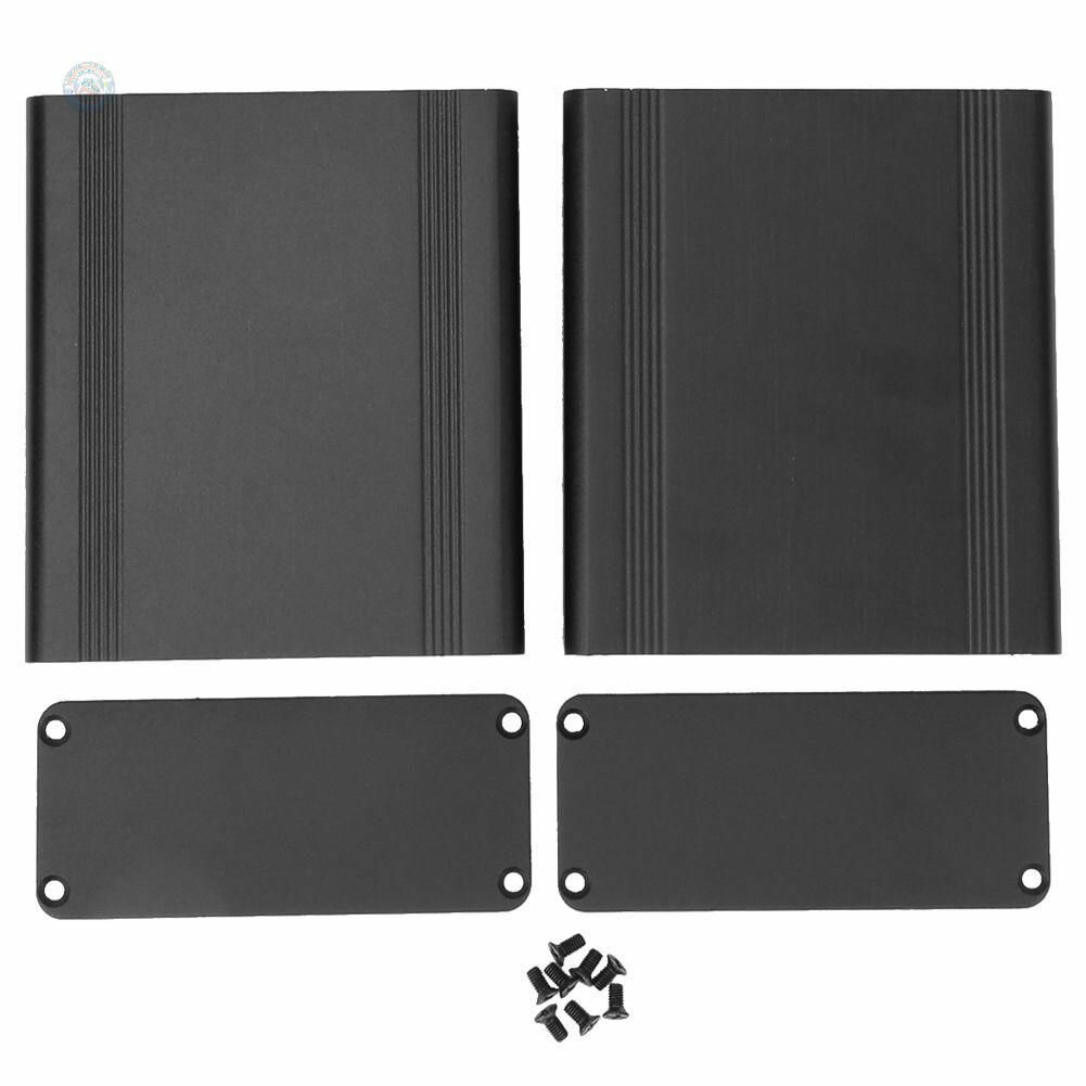 Алюминиевый охлаждающий корпус для DIY проектов, разборная коробка с отличным теплоотводом и экранированием, матовый черный