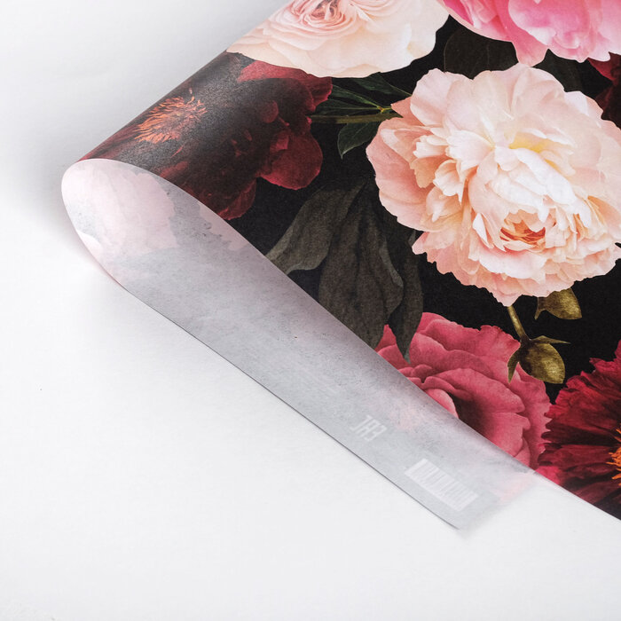 !09 Бумага крафт (набор 3 листа) «Цветы» 50 × 70 см.