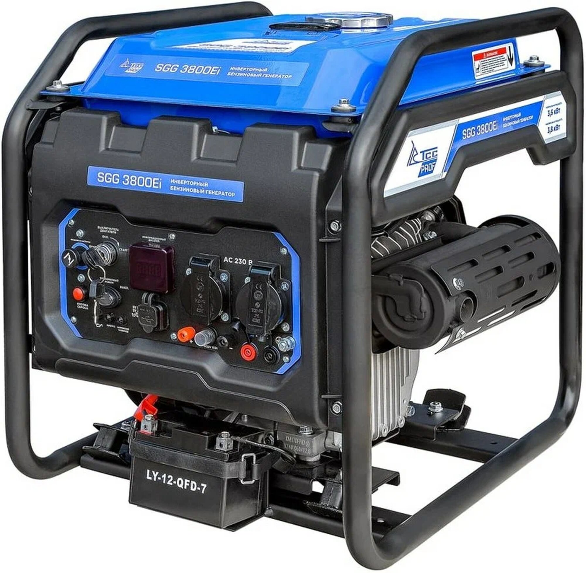 Генератор ТСС SGG 3800Ei, однофазный, 3.8 кВт, 15 л, IP23, с глушителем