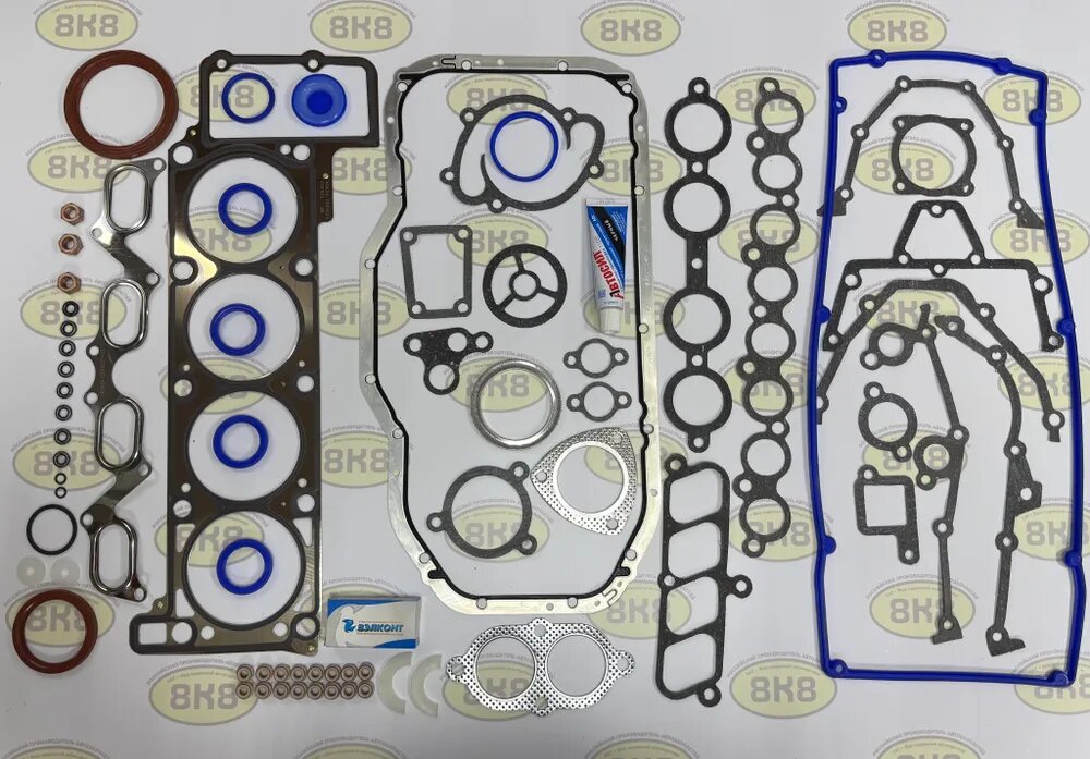 Комплект прокладок двигателя змз 409 евро 4 2.5/16 кл змз 40905