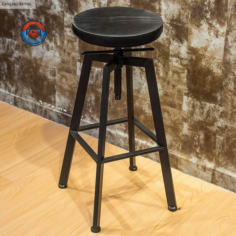 Современные барные стулья минималист высокие табуреты для кухни, кафе и дома, устойчивые и легко собираемые