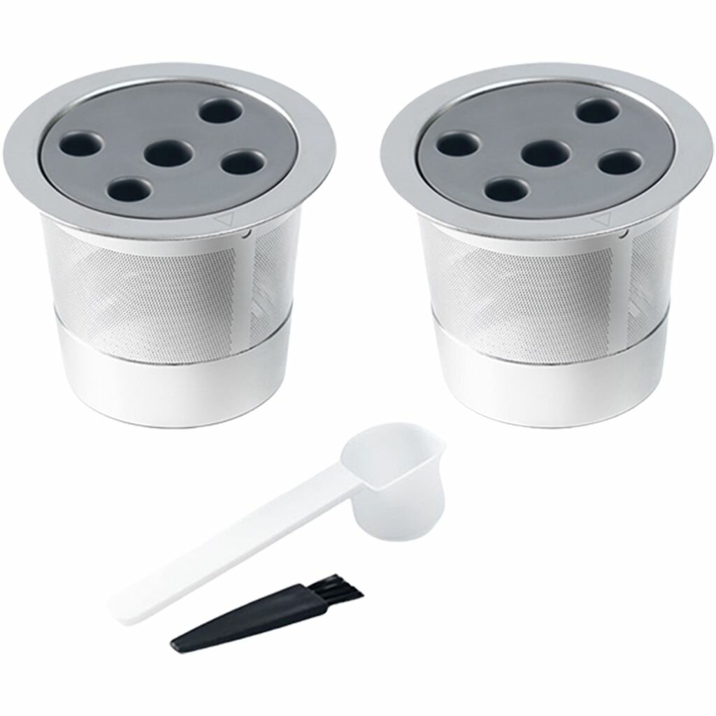 Многоразовый кофейный фильтр из нержавеющей стали для кофемашины, - Набор 2