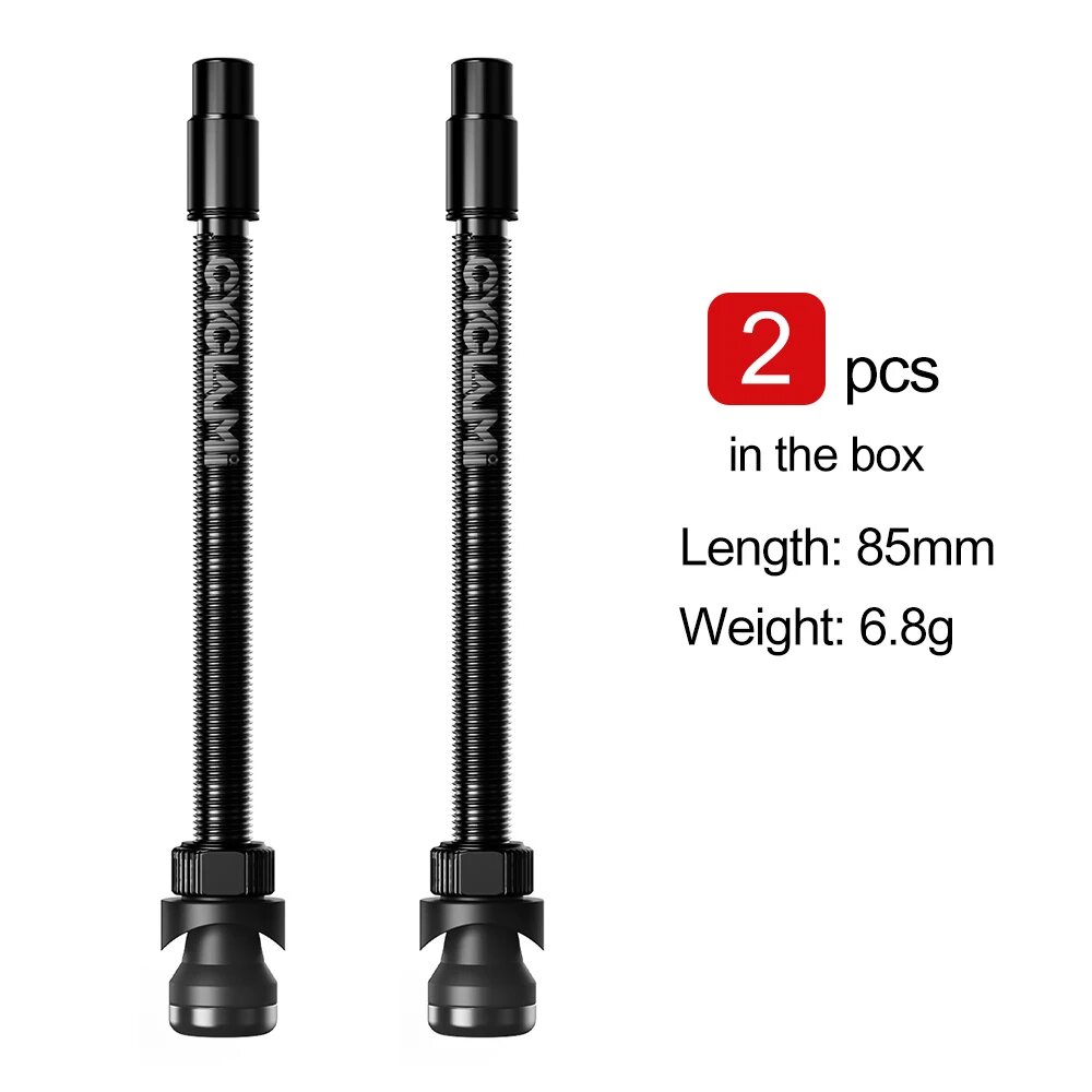 CYCLAMI Велосипедные клапаны Presta для бескамерных шин 45/65/85 мм 2 pcs 85mm