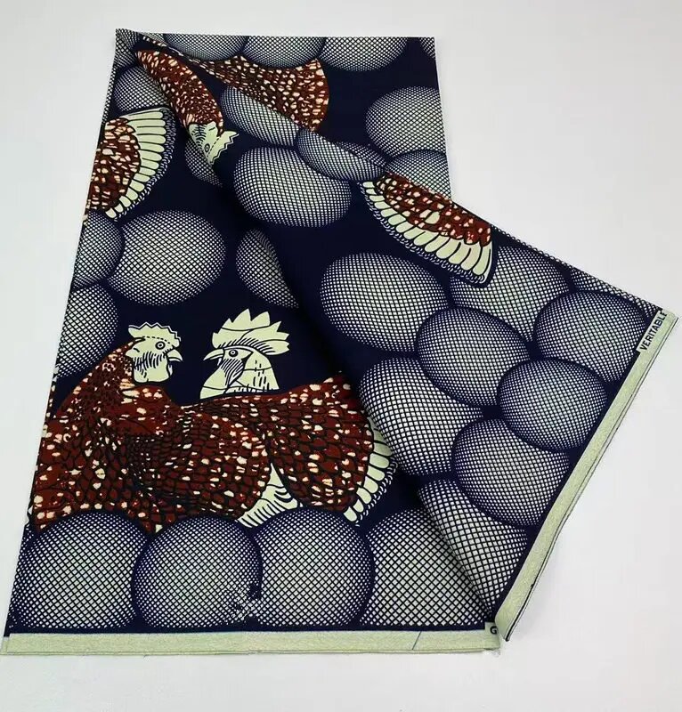 Восковая ткань Анкара 100% хлопок с африканским принтом 30