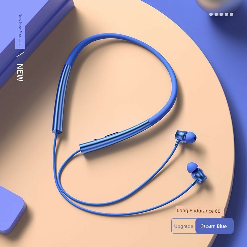 Накладные беспроводные наушники Bluetooth с шумоподавлением, синие для фитнеса и путешествий — модель A2