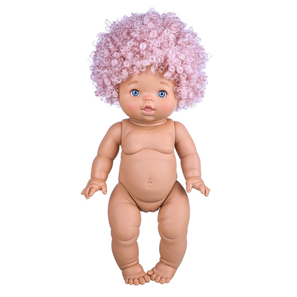 12-дюймовая мягкая резиновая кукла возрождения со взрывной головой Африканский черный малыш милая успокаивающая кукла-розово-коричневая мышца