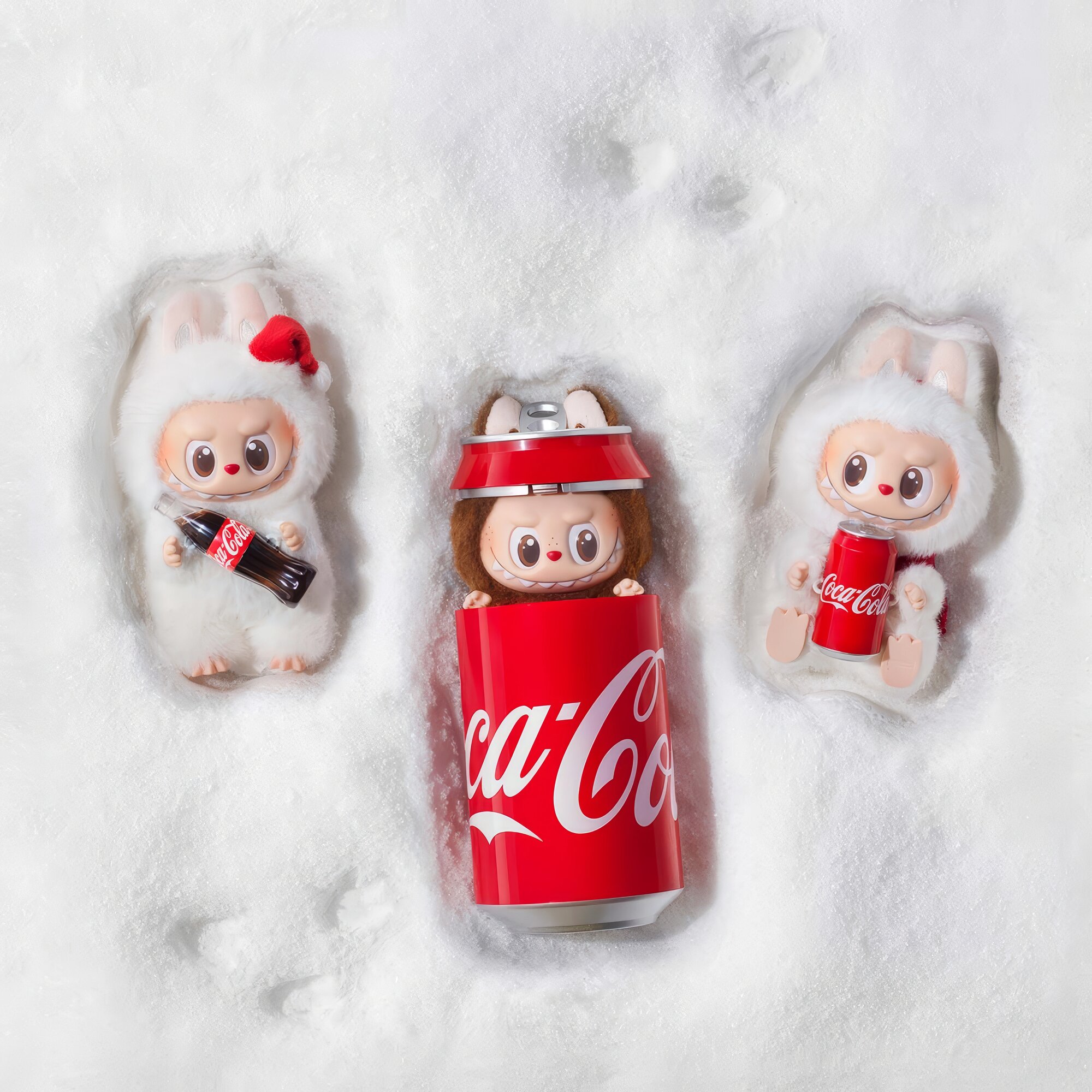 Брелок-игрушка LABUBU «BLIND BOX» (случайный цвет), оригинал, коллекция «Coca cola»