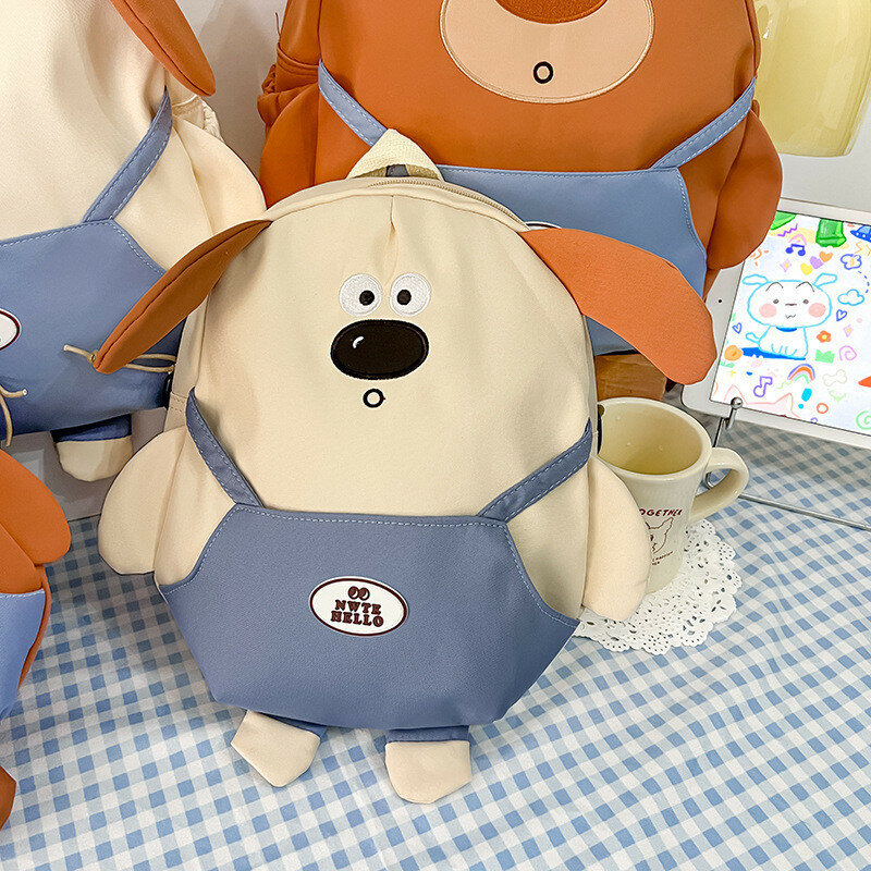 Детский рюкзак с животным принтом кьюти энд фанк большие и маленькие размеры для ежедневного использования собака белый большой