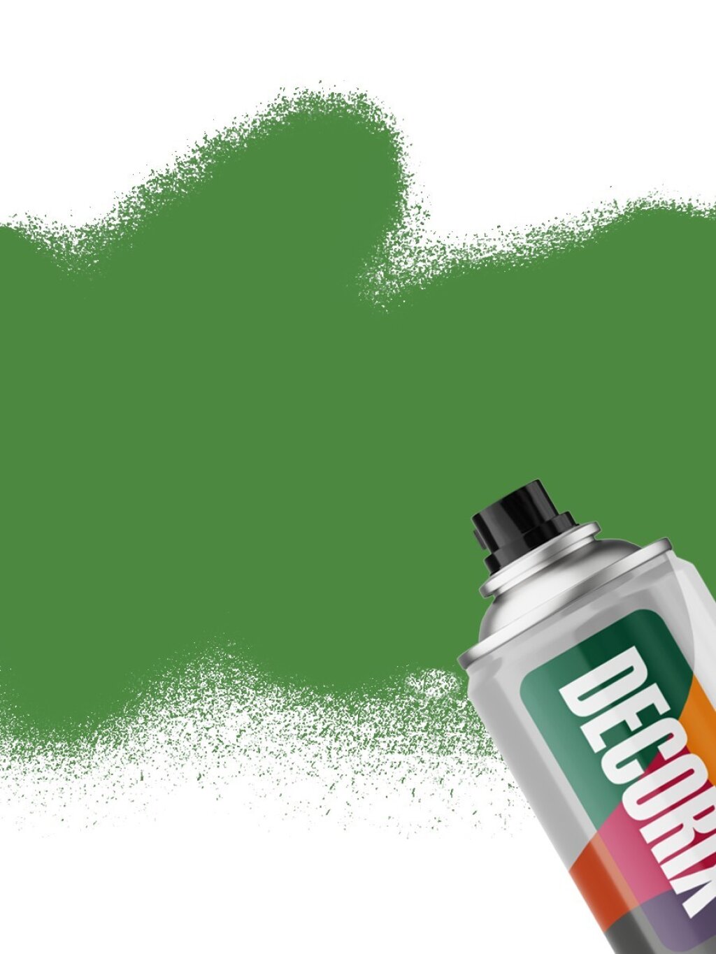 Грунт-эмаль по ржавчине 3 в 1 "DECORIX" (520 мл) (зеленый глянцевый) (аэрозоль)