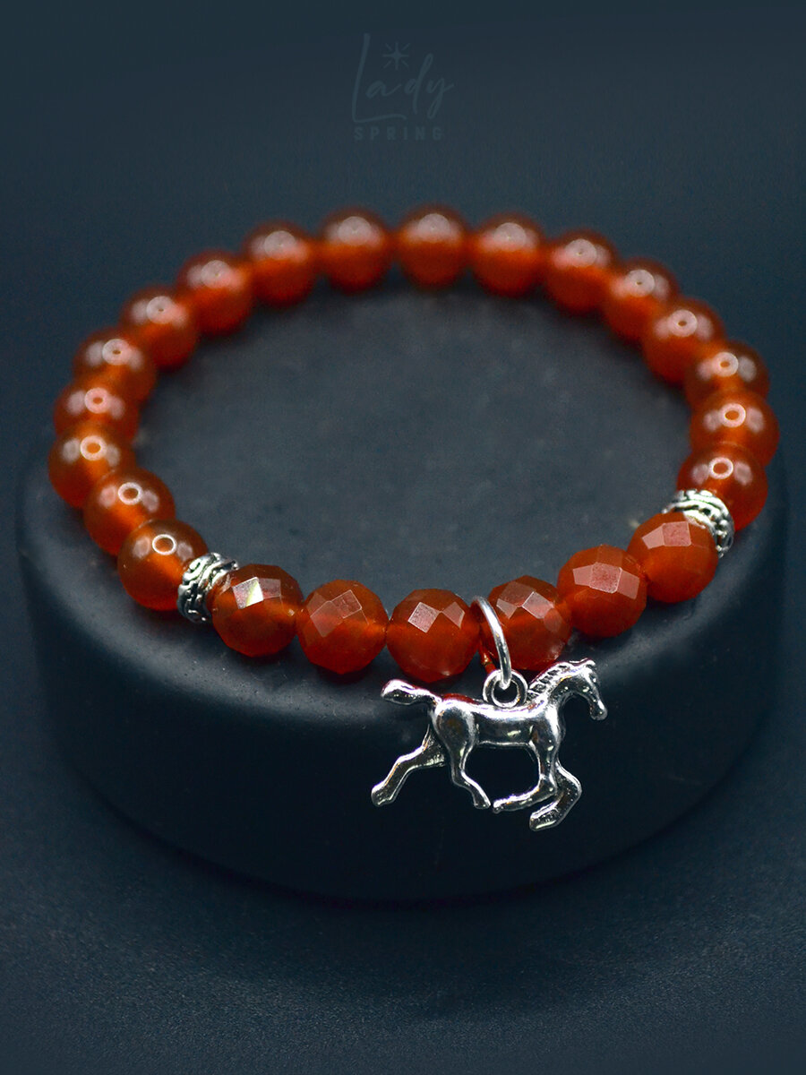 Браслет, сердолик