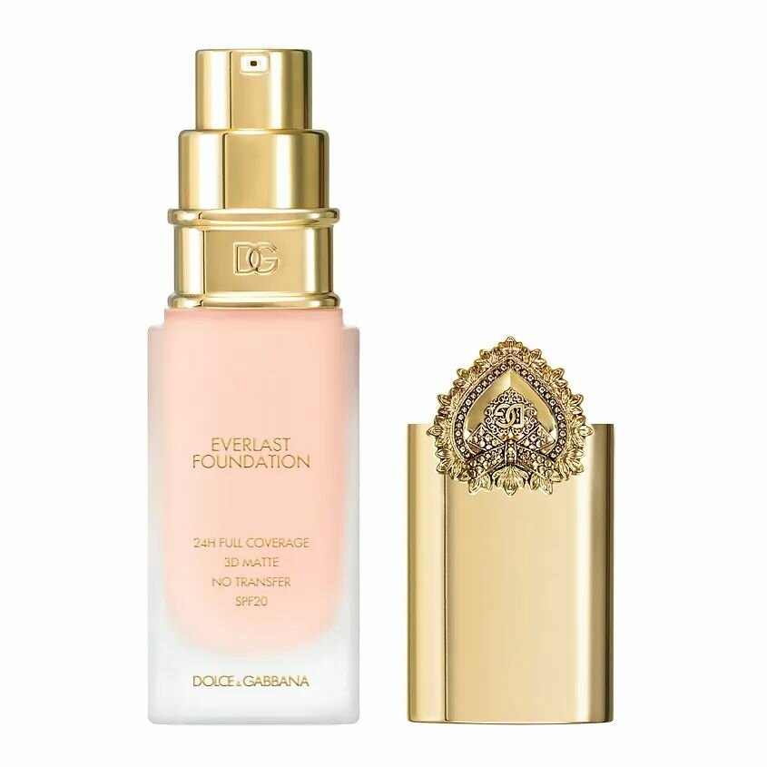 DOLCE&GABBANA Стойкий матовый тональный крем Everlast foundation SPF20 PA+++, 04C Light, 27 мл