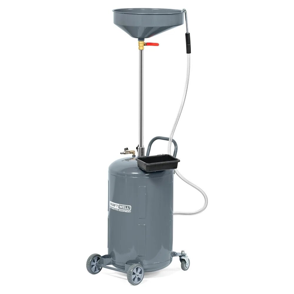 Установка для слива масла/антифриза KraftWell с подъемной ванной, 90 л KRW1803.80L, Установка kraftwell, модель