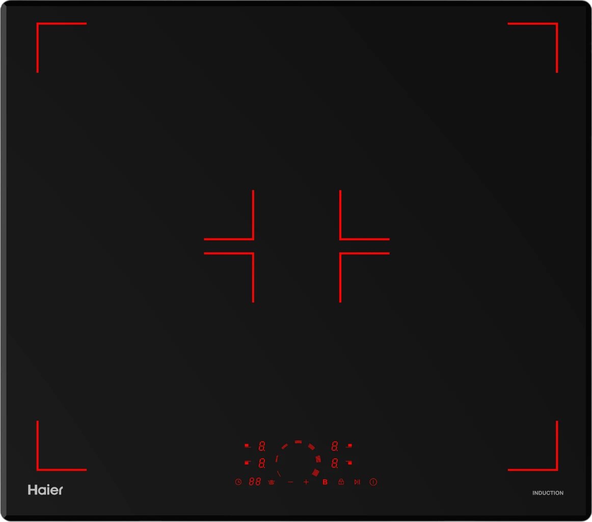 Встраиваемая индукционная варочная панель Haier HHX-Y64HPVB, 9 уровней мощности