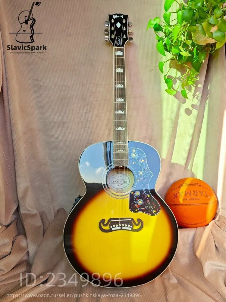 Акустическая гитара Полуакустическая Акустическая гитара 6-струнная, корпус Ель 4/4