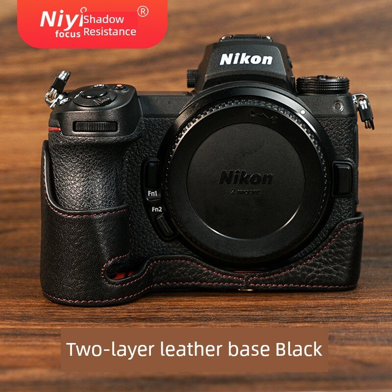 Чехол-подставка Nikon Z5/Z62/Z72 для камеры из черной натуральной кожи, подходит для Z5/Z6/Z7/Z7II/Z62/Z30/Z50/ZFC