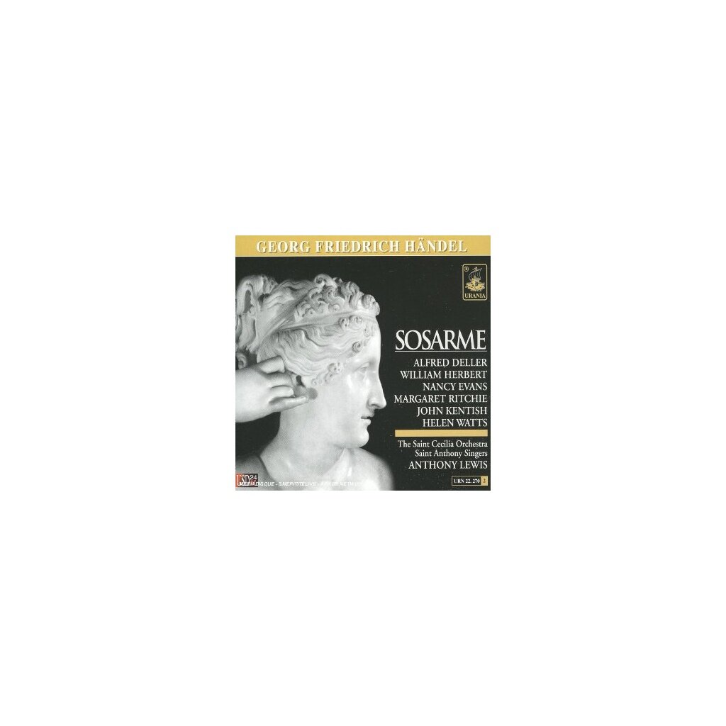 Диск Handel, Sosarme. (Alfred Deller, Margaret Ritchie, Helen Watts, William Herbert et al. St. Cecilia … (2 CD)
