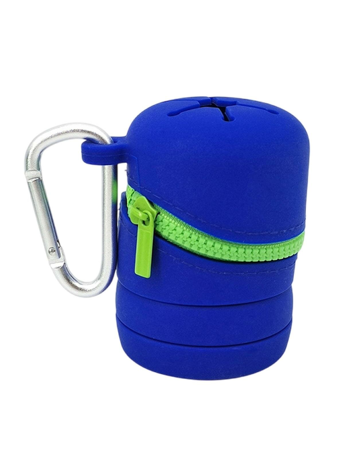 Силиконовые коробки с карабином Складное мягкое мусорное ведро для ручьев