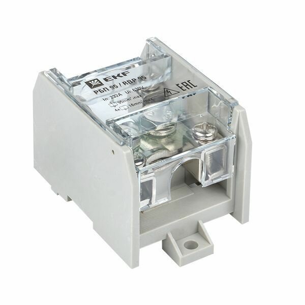 Блок распределительный проходной РБП 95 (1х95-4х16кв. мм) 232/100А PROxima EKF RBP-95-100