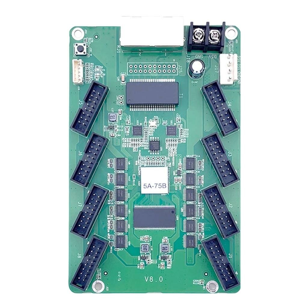 Полноцветный светодиодный дисплей рекламного экрана 5A75B с внутренним электронным экраном, получающий карточку