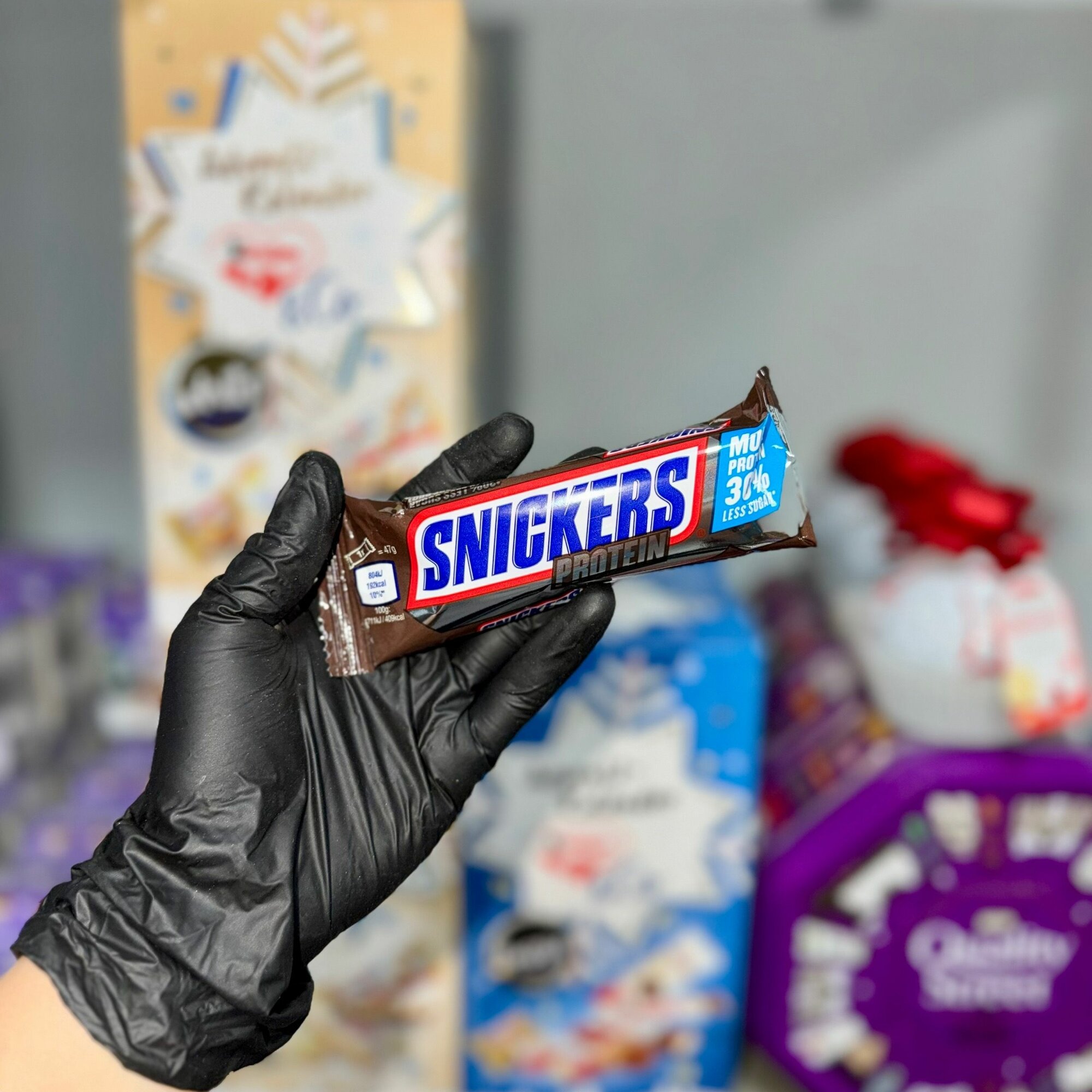 Батончик протеиновый Snickers Protein, 47 г, шоколадная глазурь, с карамелью