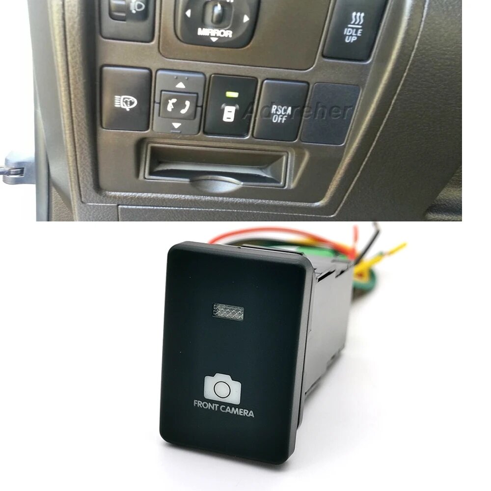 Синий переключатель передней камеры Toyota Camry Altis Land Cruiser PRADO 2007-2015, No-locking
