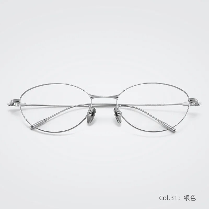 Lieve Титановые овальные очки silver, -150