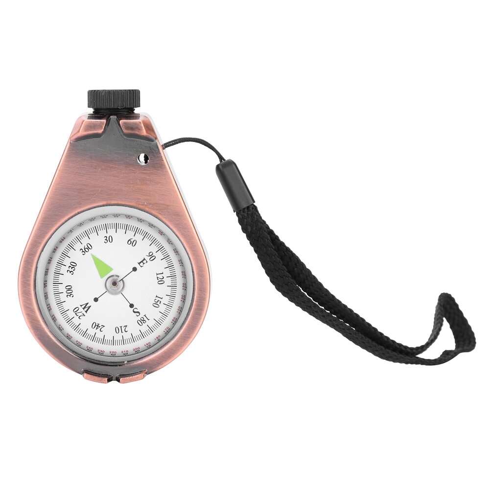 Винтажный портативный мини -компас с ремешками для выживания на открытом воздухе.