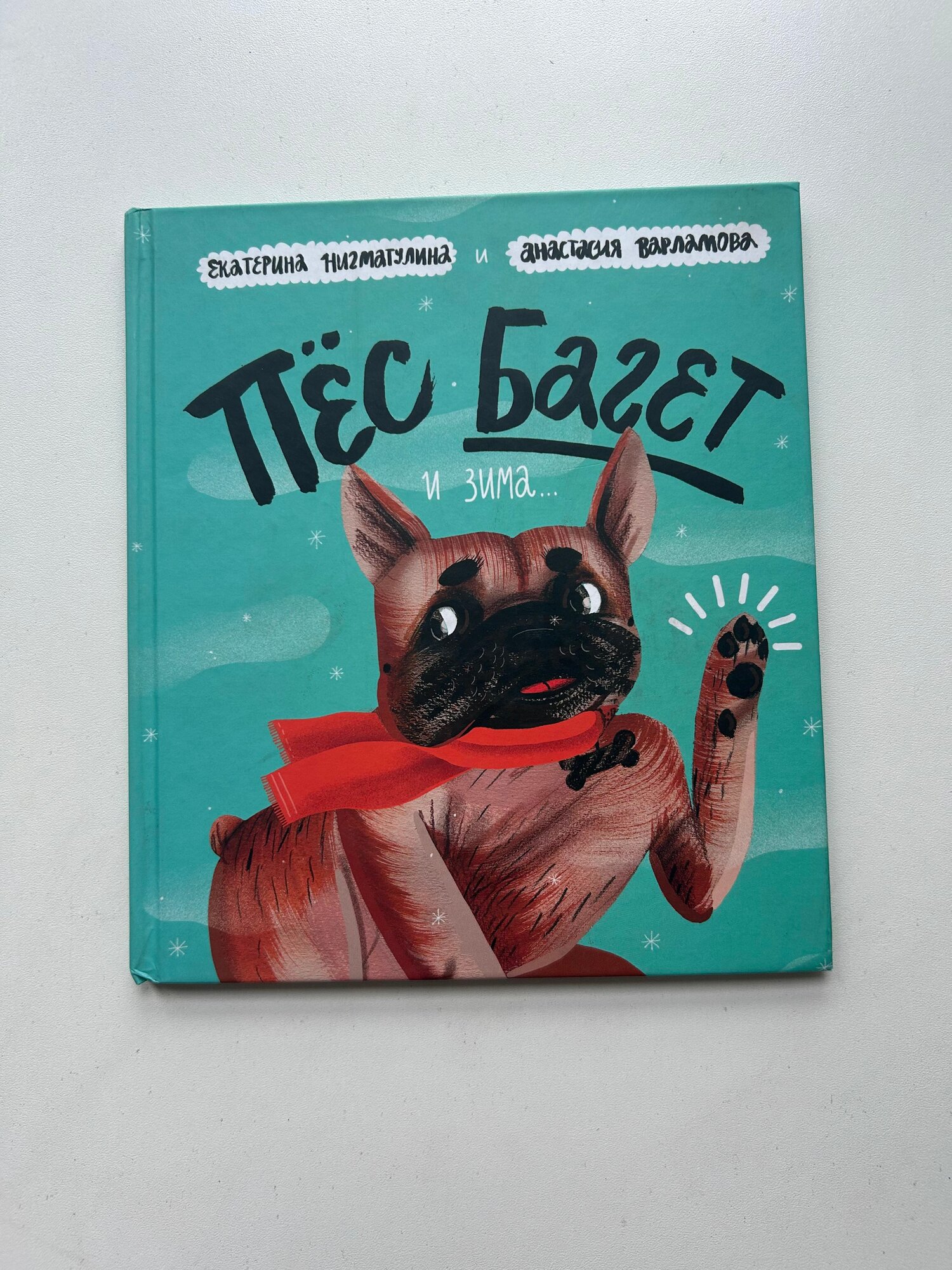 Пес Багет и зима. Иллюстратор Анастасия Варламова. Издание 2015 года (second-hand книга)